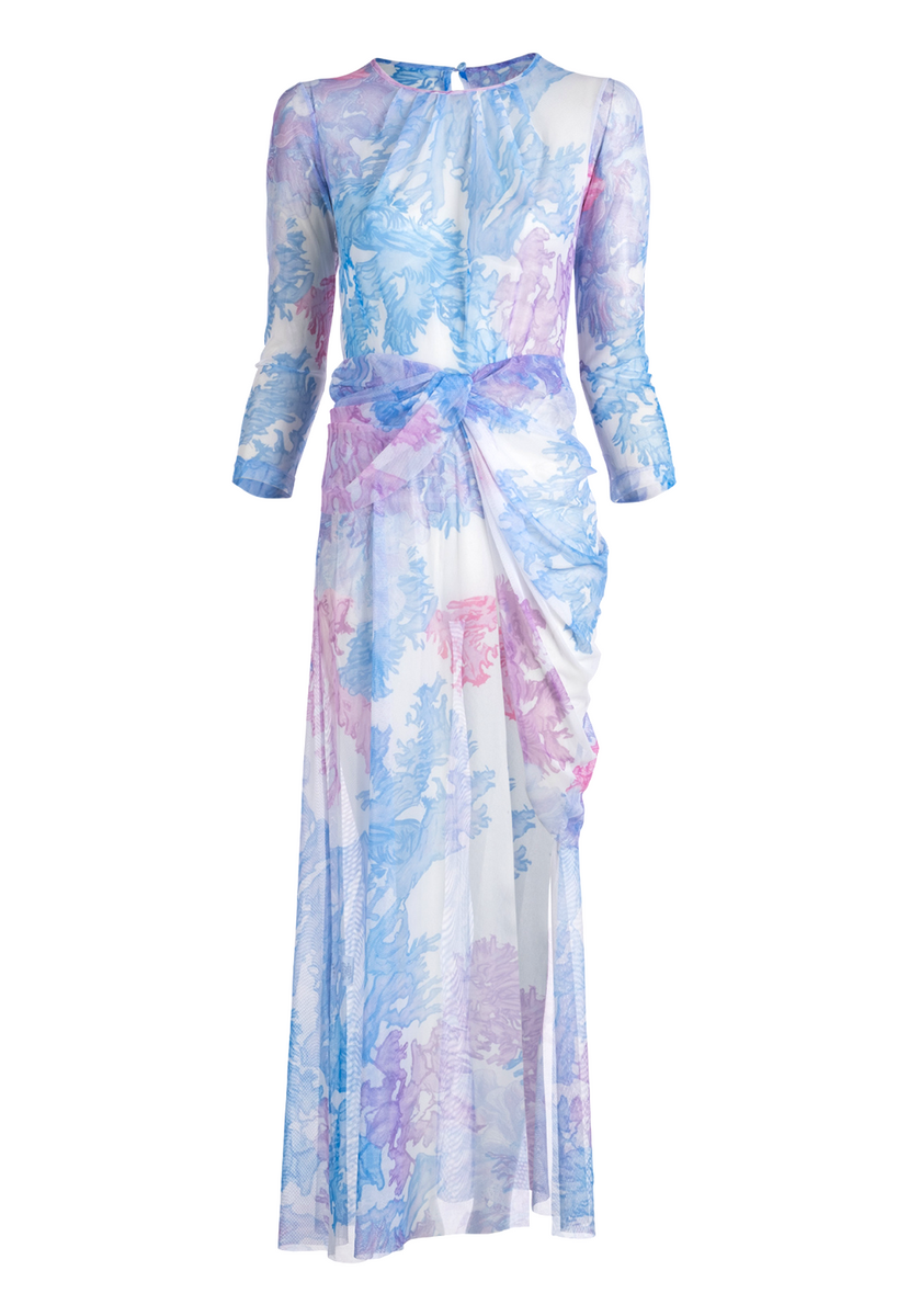 Jerry Sheer Mesh Topper in Live Coral | Designer Layers | AvA ...