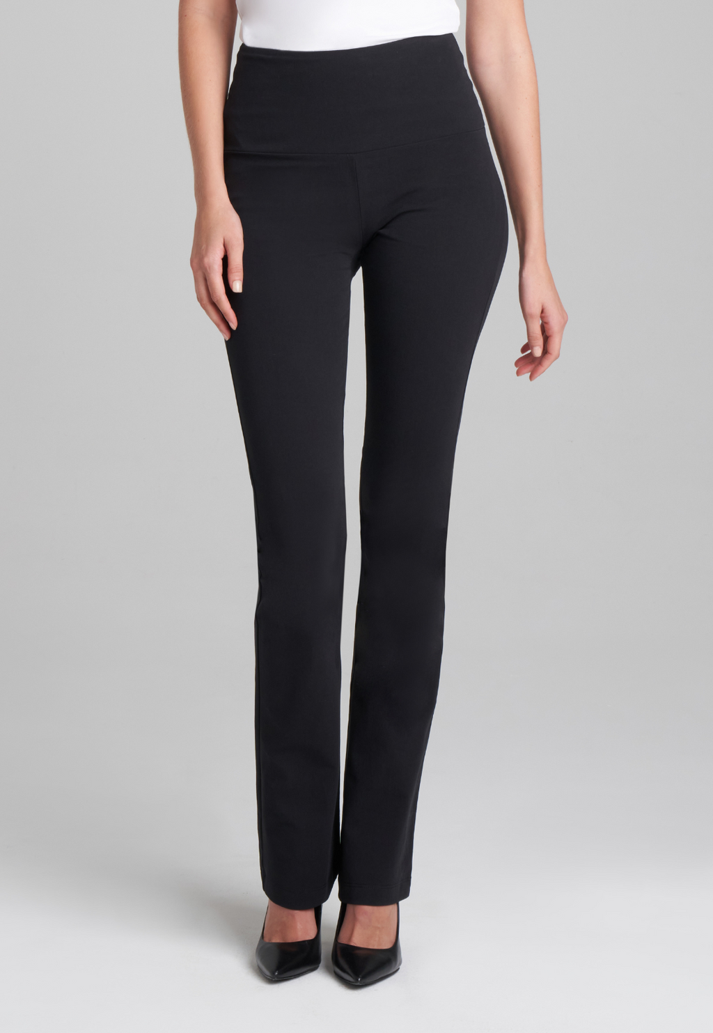 Gabriele Italian Stretch Cotton Pant in Black | Ala von Auersperg ...